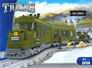 Building Block Military Train Set 764p - Emery Distributors