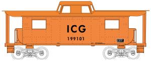 HO N8 Caboose ICG #199101/Thin Lettering - Emery Distributors