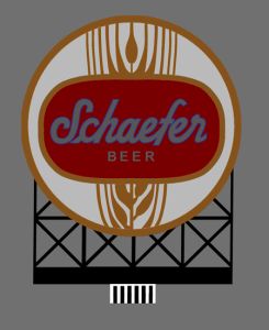 Schaefer Beer Sign (Lg) - Emery Distributors