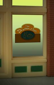 Drunken Clam Window Sign - Emery Distributors