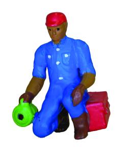 O Lighted Fig. Man w/Flashlight Unpainted - Emery Distributors