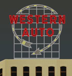 Western Auto Sign - Emery Distributors