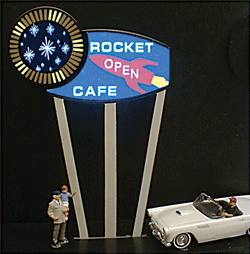 Rocket Cafe Sign - Emery Distributors