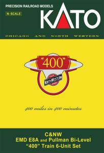 N CNW '400' Bi-Level 6-Unit Psg.Set/E8A Diesel #5022-A w/(5) - Emery ...