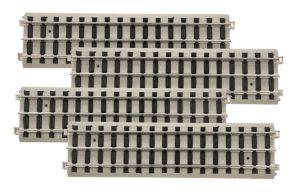 TP Std.Gauge 14'' Straight Track w/Roadbed/4pk - Emery Distributors