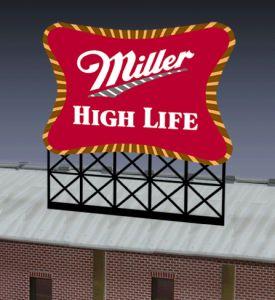 Miller Beer Sign (Lg) - Emery Distributors