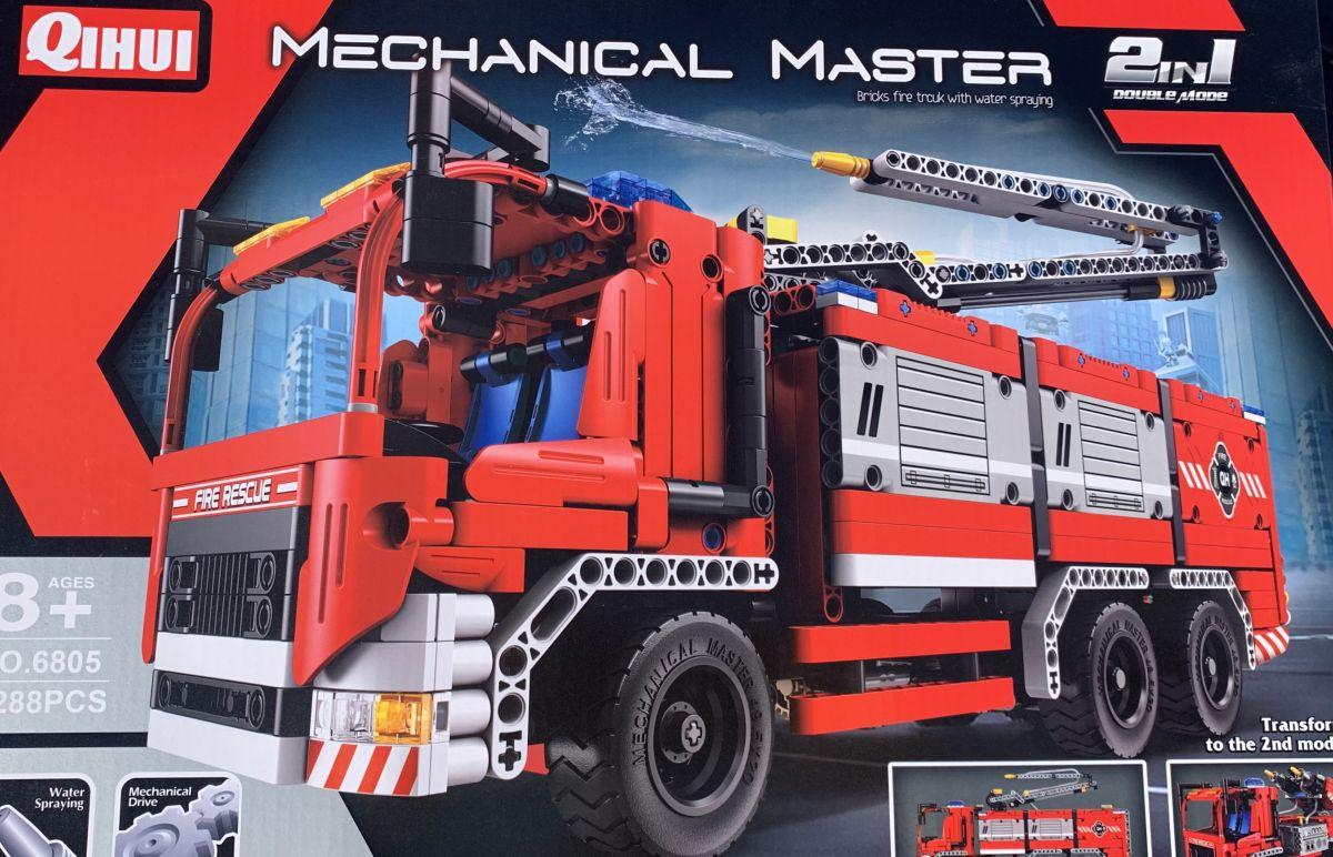Tech Bricks R/C Fire Truck STEM 1288pc - Emery Distributors