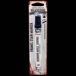 Model Master Weathered Enamel Stain Markers - Black - Emery Distributors