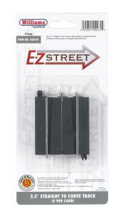 O EZ Street 2.5'' Straight To Curved Track Connector/4cd - Emery ...
