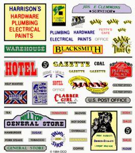 Assorted Business Signs Dry Transfer Dry Transfer - Emery Distributors