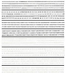 Mini Lettering/black & white Dry Transfer - Emery Distributors