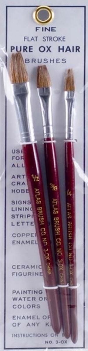 3-pc Set Flat Ox Hair - Emery Distributors