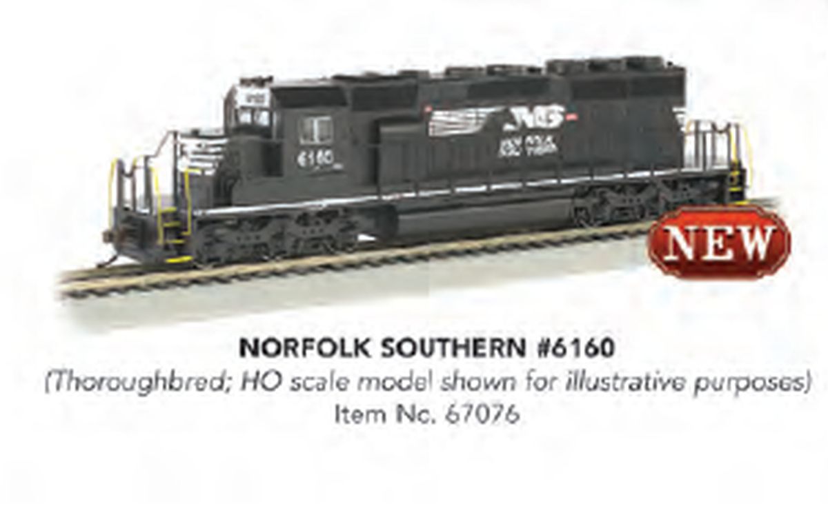 N EMD SD40-2 LOCO NS #6160 (THOROUGHBRED)w/DCC - Emery Distributors