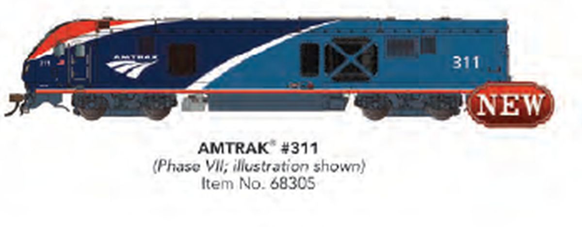 HO ALC-42 Charger Amtrak #309 PhVII w/DCC Sound - Emery Distributors
