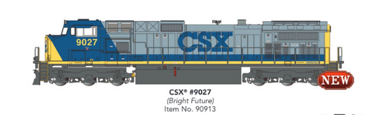 G C44-9W Diesel CSX #9027/Bright Future - Emery Distributors