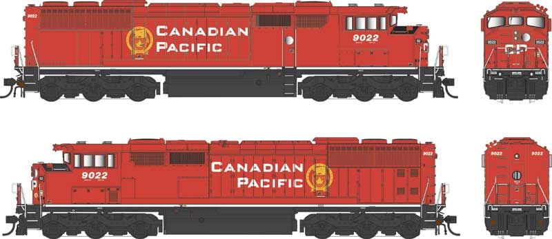 HO SD40-2f Diesel CP Beaver logo #9022 - Emery Distributors