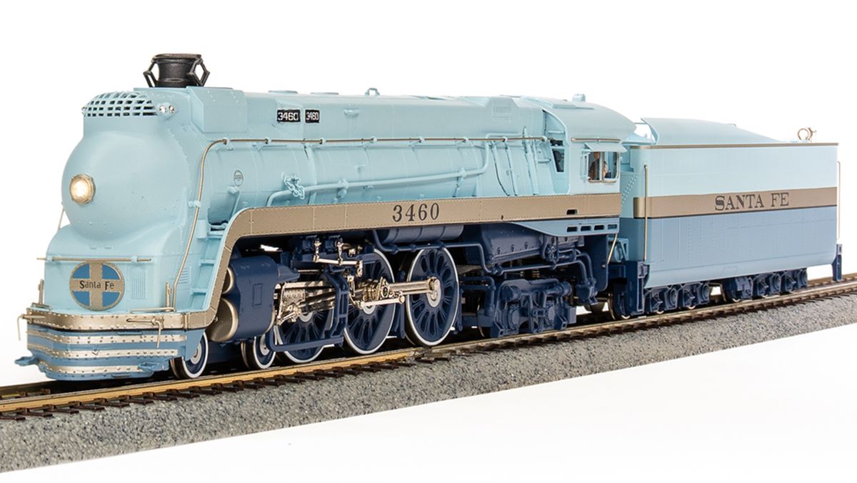 HO HY SF Blue Goose Steam Loco #3460/1939 DC/DCC Sound & Smo - Emery ...