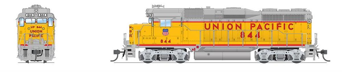 HO GP30 Diesel UP #844/As Appears Today DCC Ready - Emery Distributors