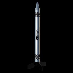 Satellite Silver Crayon Rocket RTF - Emery Distributors