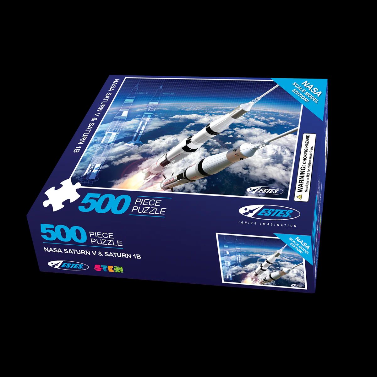 NASA Saturn V +ACY- Saturn 1B 500 Piece Puzzle - Emery Distributors