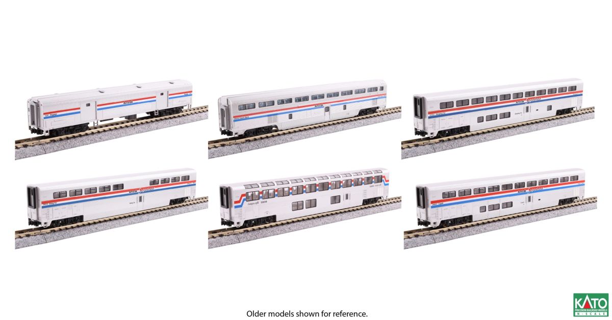 Amtrak Superliner I Phase III 6 Car Set - Emery Distributors