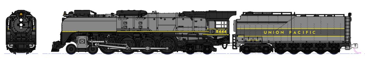 N FEF-3 4-8-4 UP Greyhound #844 Steam Loco - Emery Distributors