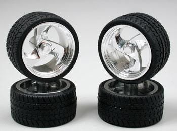 TRI-BLADES RIMS W/TIRES CHROME - Emery Distributors