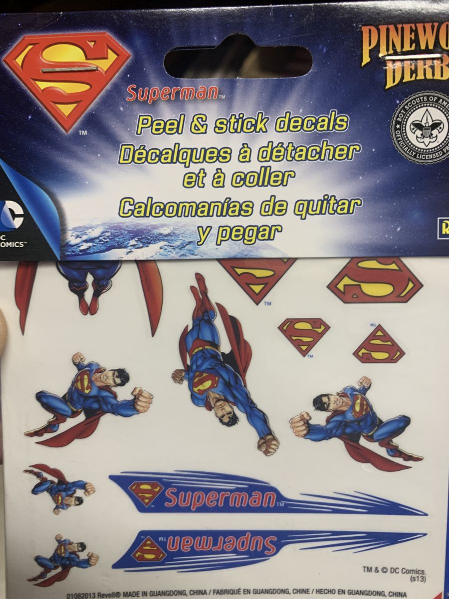 Bsa Pwd Peel & Stick Decal Superman - Emery Distributors
