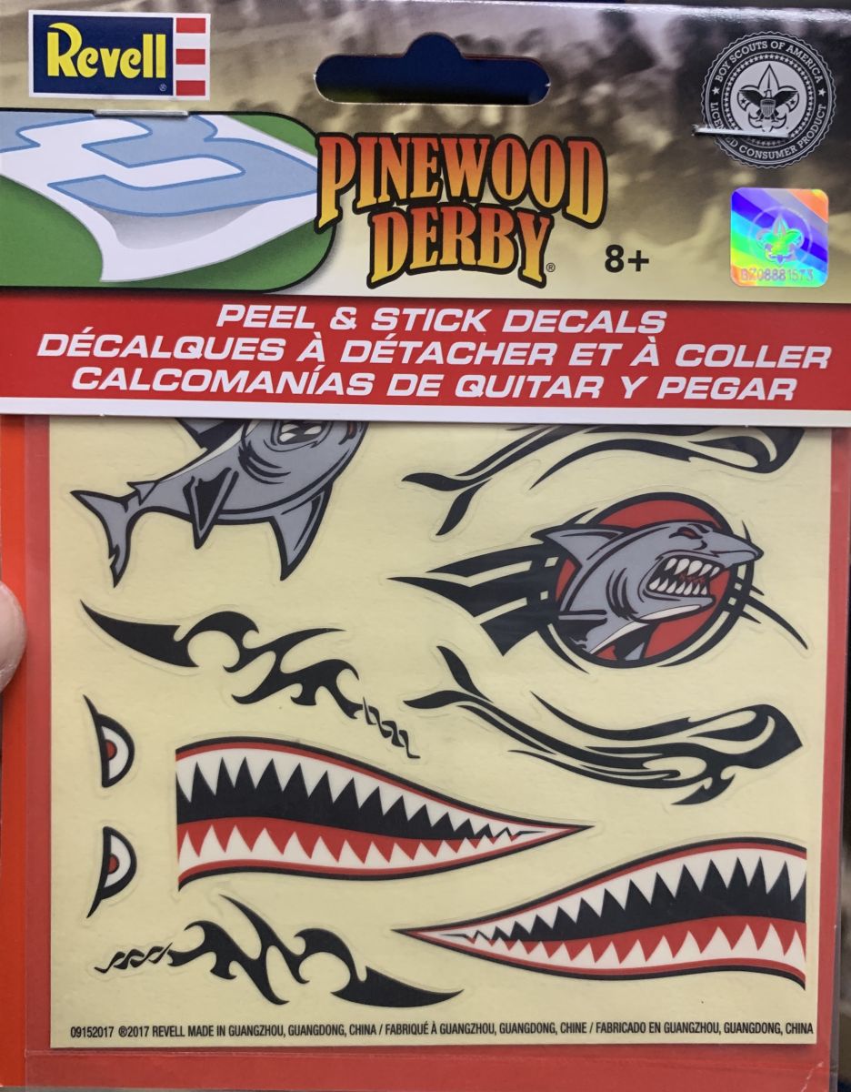 Bsa Pwd Peel & Stick Decal Shark - Emery Distributors