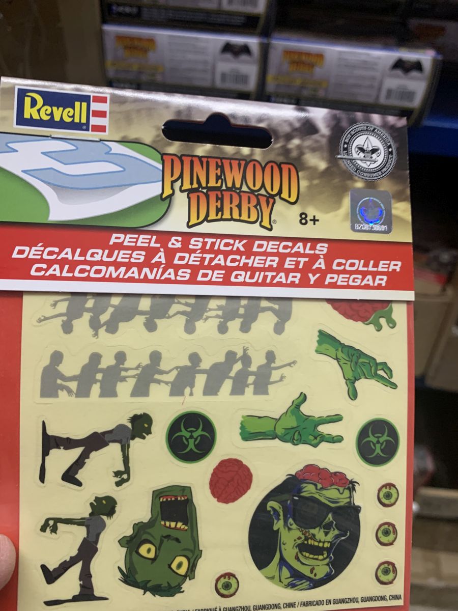 Bsa Pwd Peel & Stick Decal Zombie - Emery Distributors