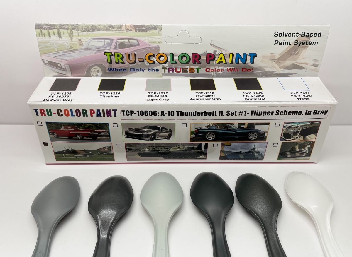 A-10 Flipper Gray Camouflage Paint Set - Emery Distributors